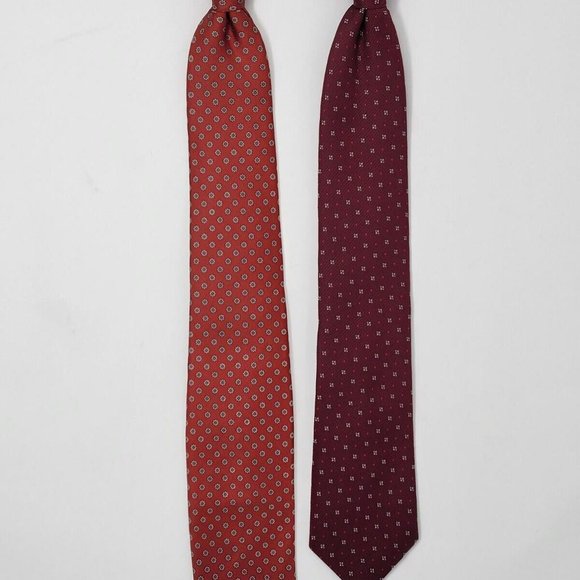 Esquire | Accessories | Lot Of 2 Geometric Clip On Neck Ties 75 19 ...